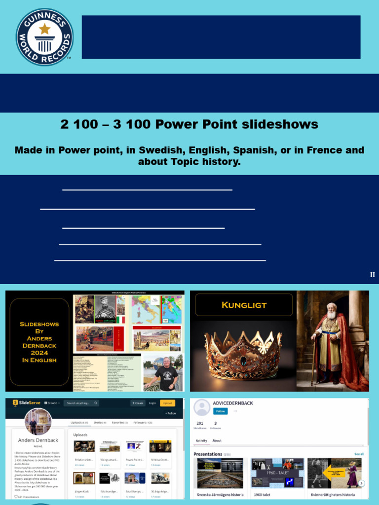 Guinness World Records Slideshows | PDF | Social Science | Home & Garden