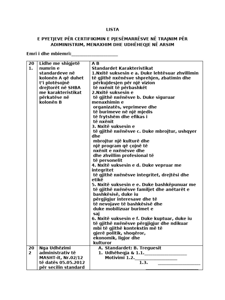 201-260 Pyetjet - Pjesa III | PDF
