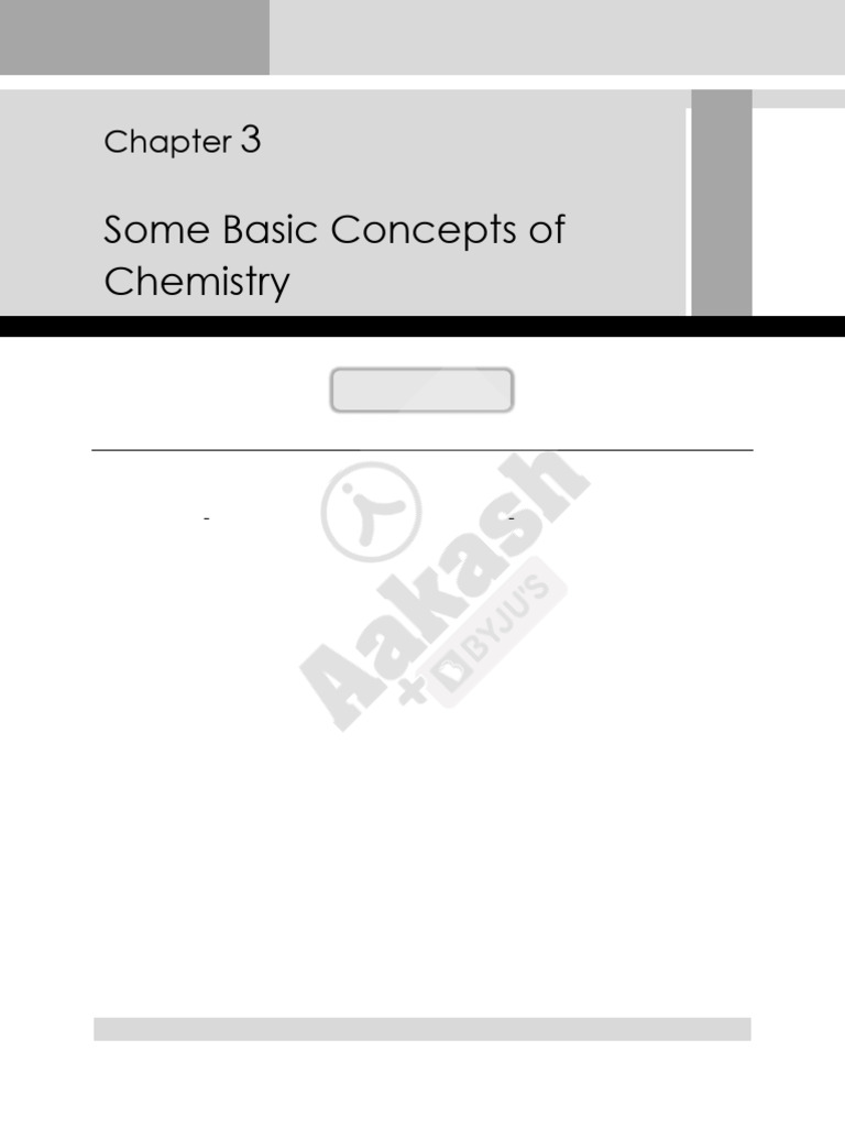 03 Some Basic Concepts Of Chemistry Pdf Mole Unit Ammonia