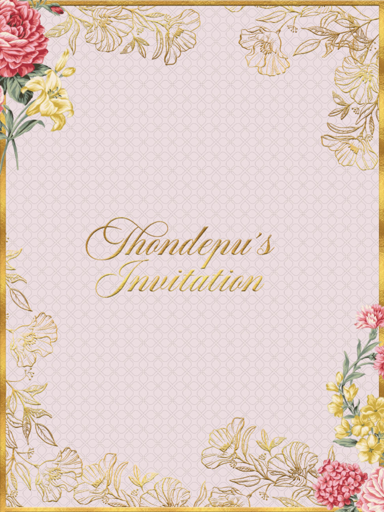 Rahul & Keerthana Wedding Invitation | PDF