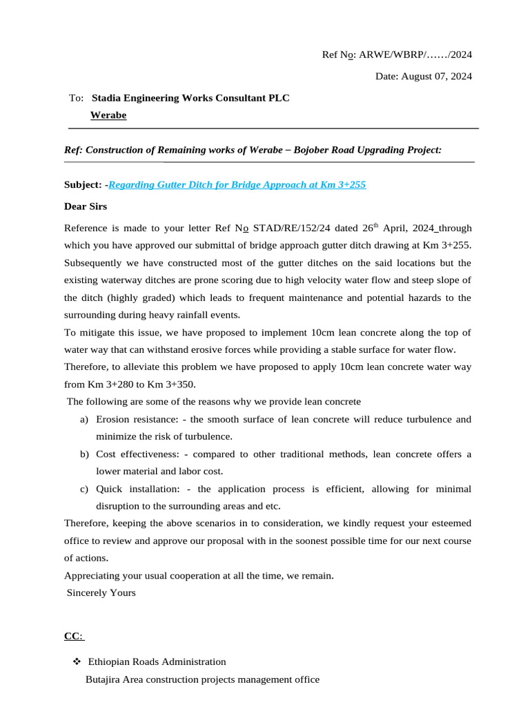 Stadia Engineering Works Consultant PLC Werabe | PDF | Home & Garden ...