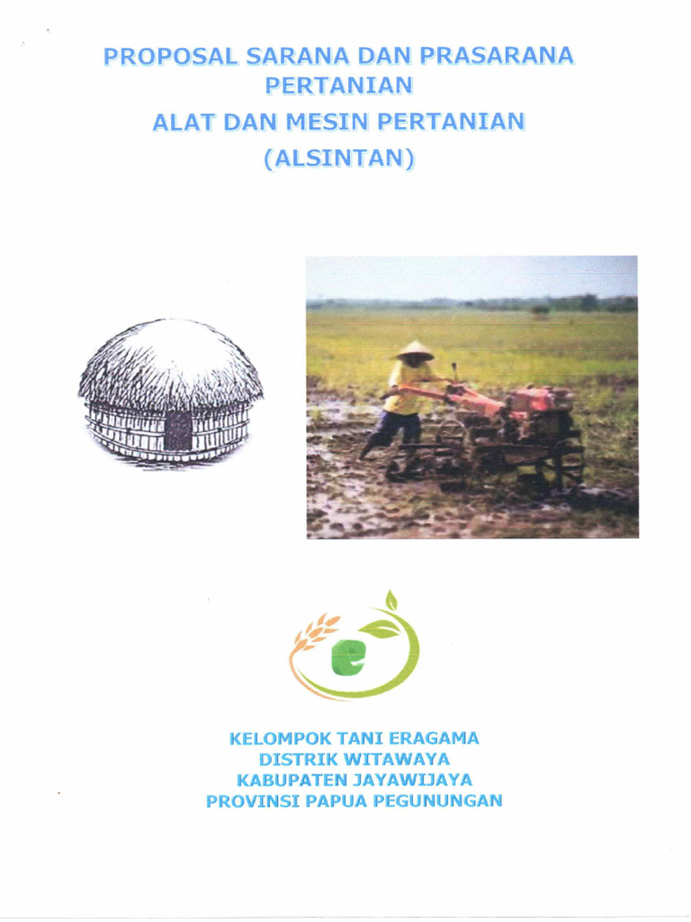 Proposal Sarpras Dan Alsintan Kelompok Tani Eragama | PDF Proposal Sarpras Dan Alsintan Kelompok Tani Eragama | PDF