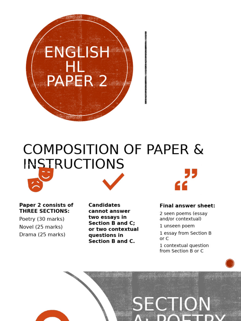 EHL P2 Last Push Exam Prep | PDF | Essays | Poetry