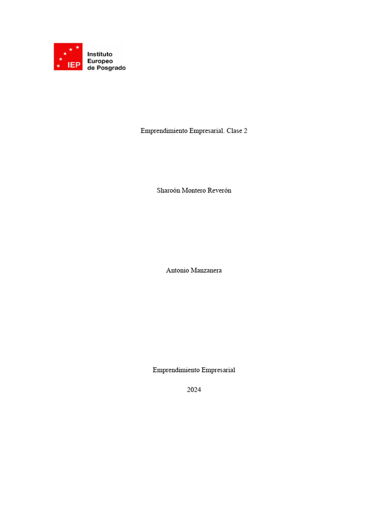 Emprendimiento Empresarial - C2 | PDF | Iniciativa empresarial | Plan ...