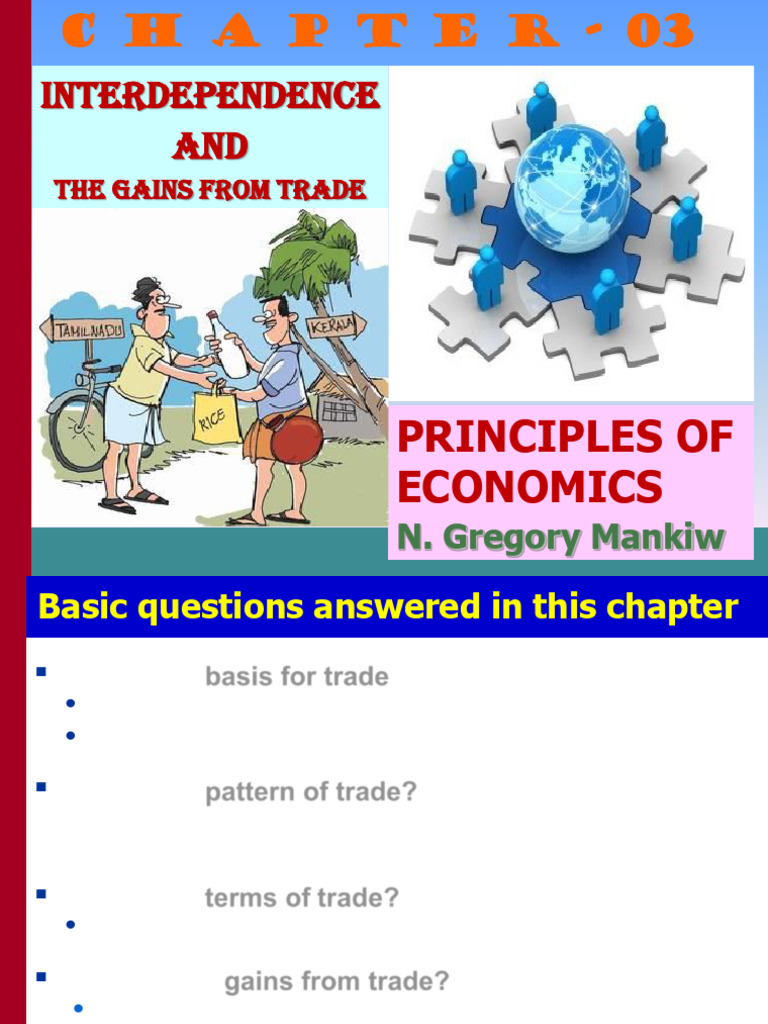 Chapter 3 Interdependence and Gains From Trade - 06102022 | PDF ...