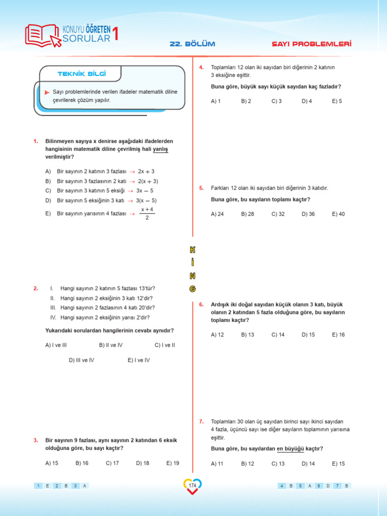 022 - Sayı Problemleri | PDF