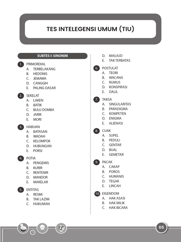 Soal Sinonim Antonim Pdf