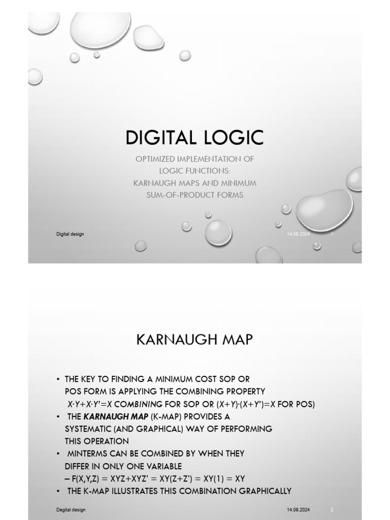 K-map | PDF | Mathematics Of Computing | Theoretical Computer Science