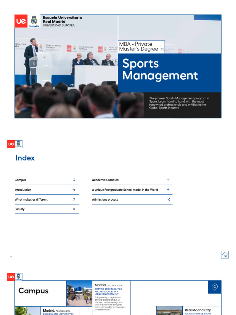 MBA_sports_management | PDF | Madrid | Sports
