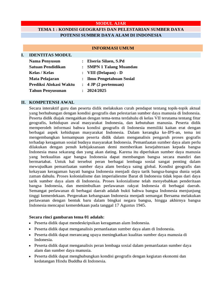 Modul IPS | PDF | Ilmu Sosial