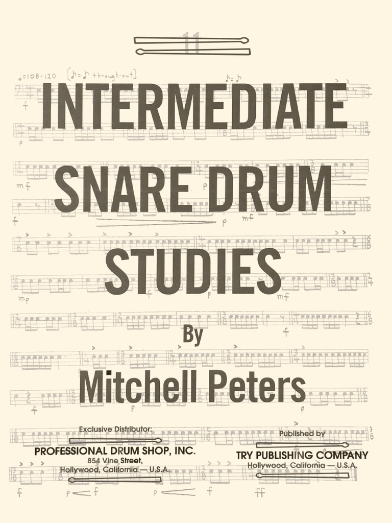 PETERS Mitchell - Intermediate Snare Drum Studies | PDF