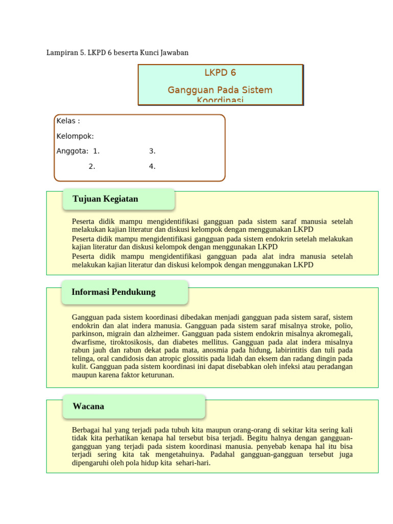 LP 5. LKPD 6 | PDF | Pengembangan Diri