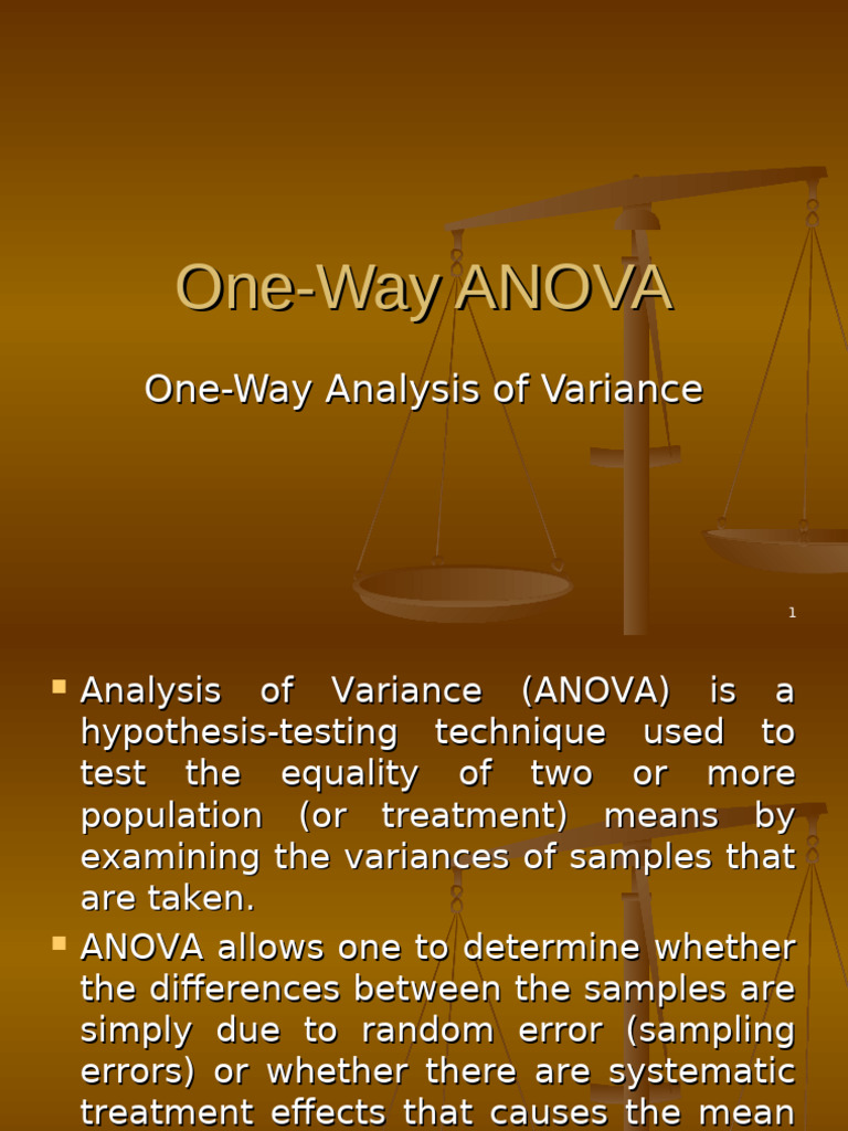 ANOVA | PDF | Analysis Of Variance | Student's T Test