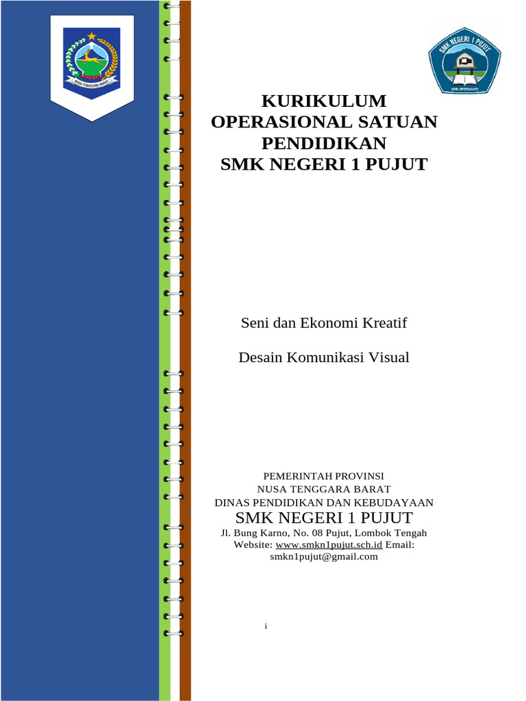 Kurikulum Operasional Satuan Pendidikan SMKN 1 Pujut | PDF