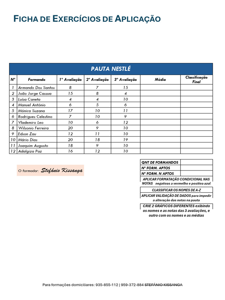 Ficha de Exercícios de Aplicação | PDF | Ferramentas | Metalurgia