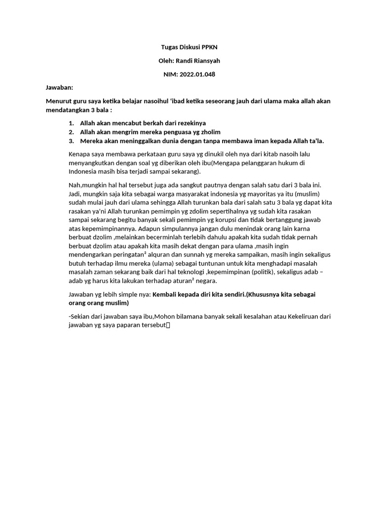 Dokumen (1) (1) ppkn randi | PDF