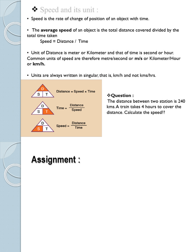 L 13 Class 7 Motion Presentation 22.06.2020 | PDF