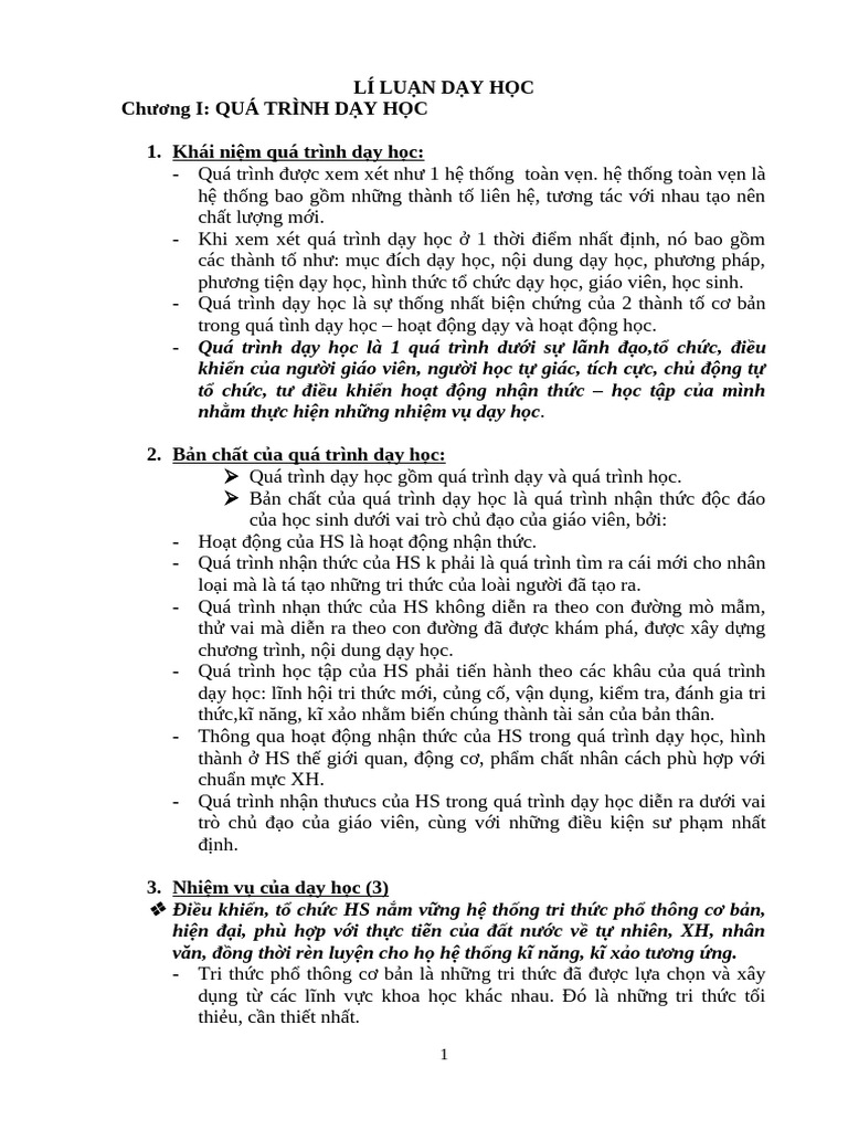 Đề cương LLDH | PDF