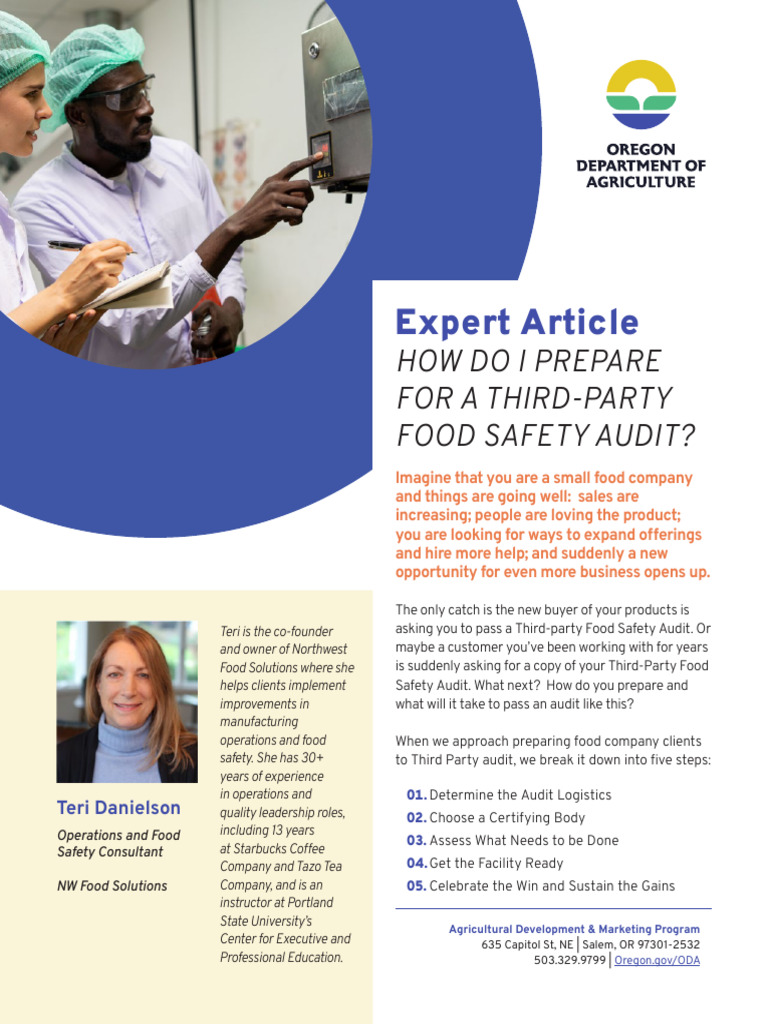 ODA Expert Articles 3rdPartyAudit Danielson | PDF | Audit | Hazard Analysis And Critical Control ...