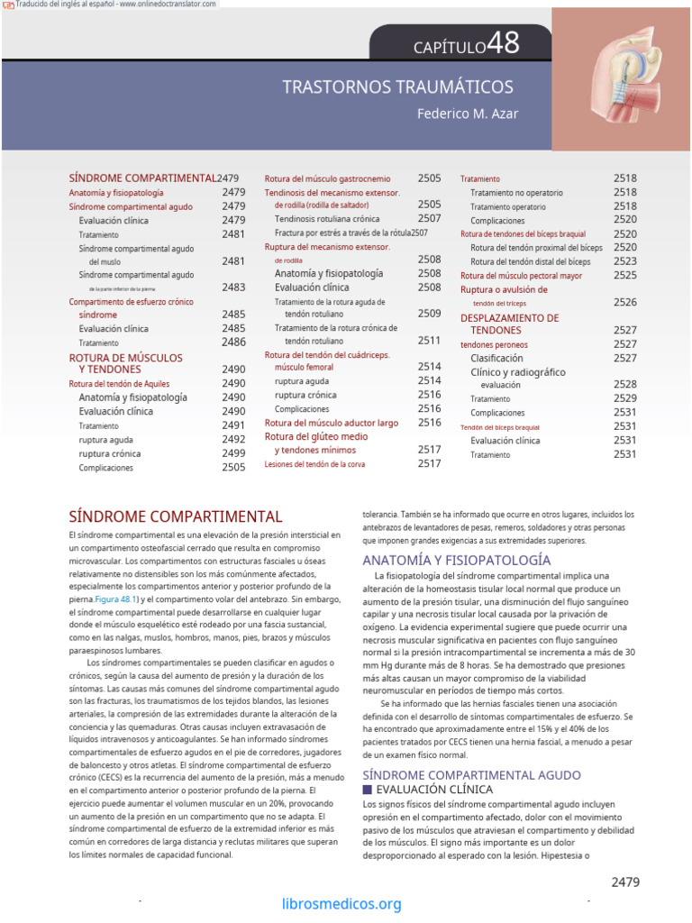 sindrome compartimental campbell.en.es | PDF | Enfermedades y trastornos | Especialidades Medicas