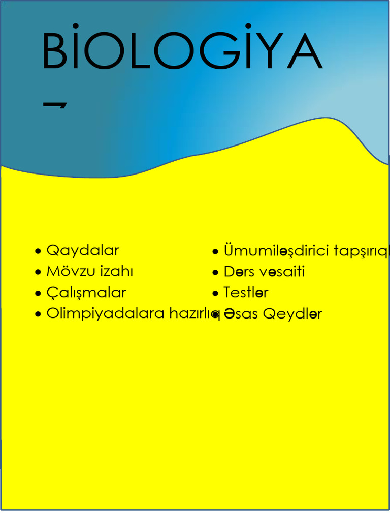 BİOLOGİYA | PDF