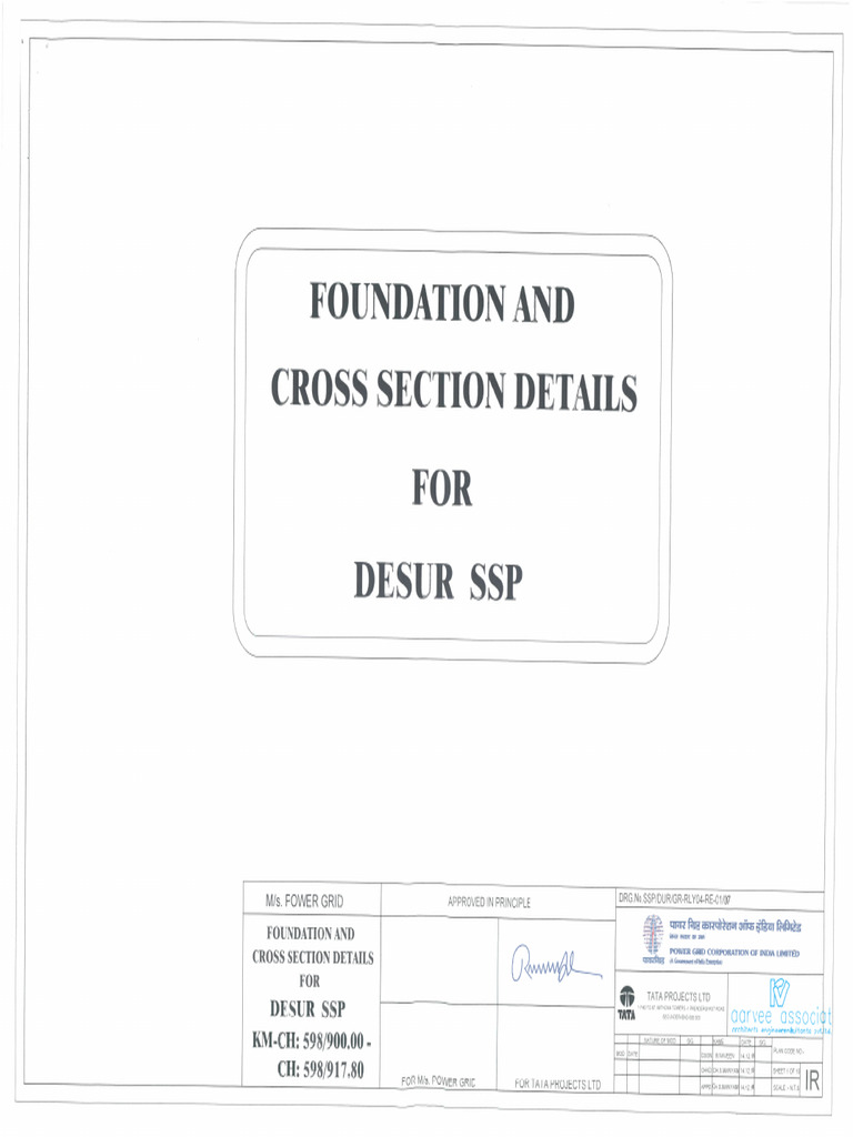 Foundation Drawings | PDF