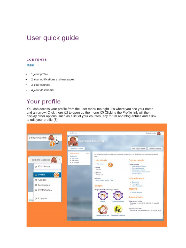 User Quick Guide | PDF