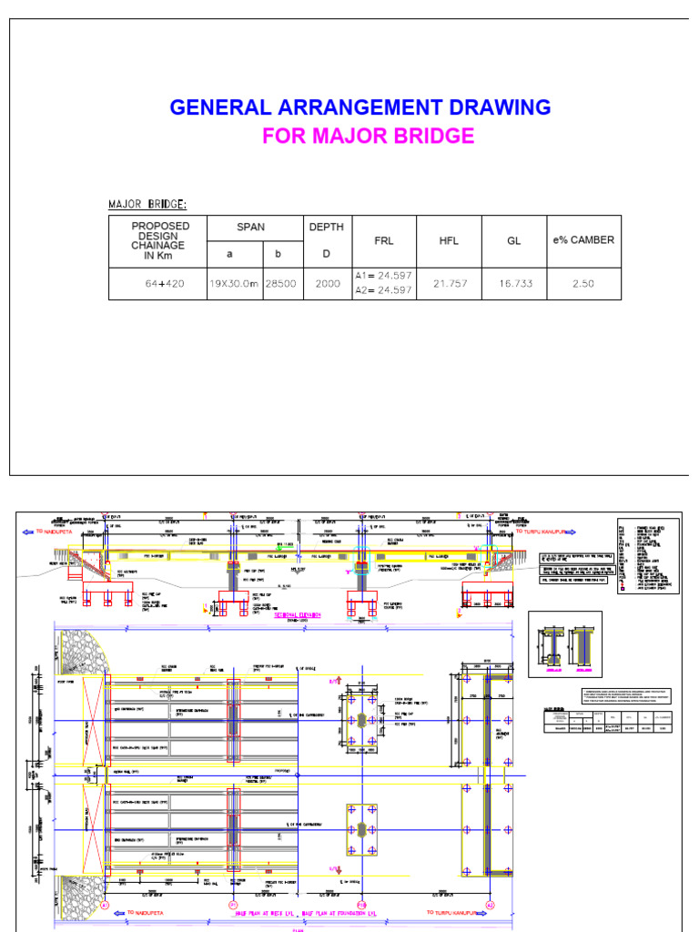 General Arrangement of Minor Bridges | PDF | Civil Engineering ...