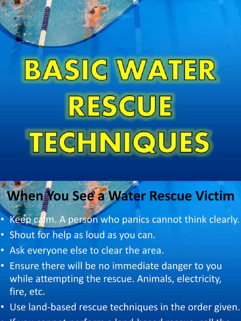 Midterm Lesson 3 Basic Water Rescue | PDF
