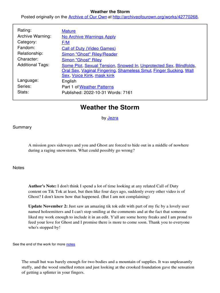 Weather The Storm Pdf