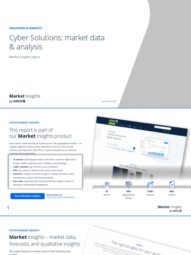 Cyber Solutions Market Insights 2023 | PDF | Security | Computer Security