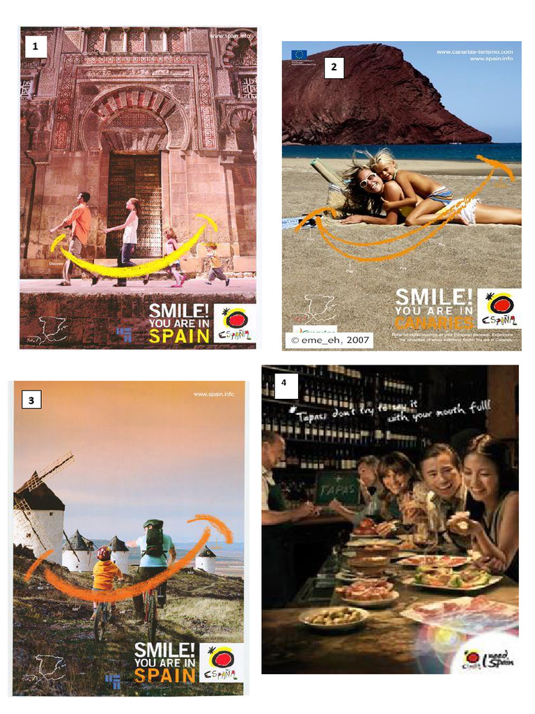 Carteles Smile You Are in Spain | PDF