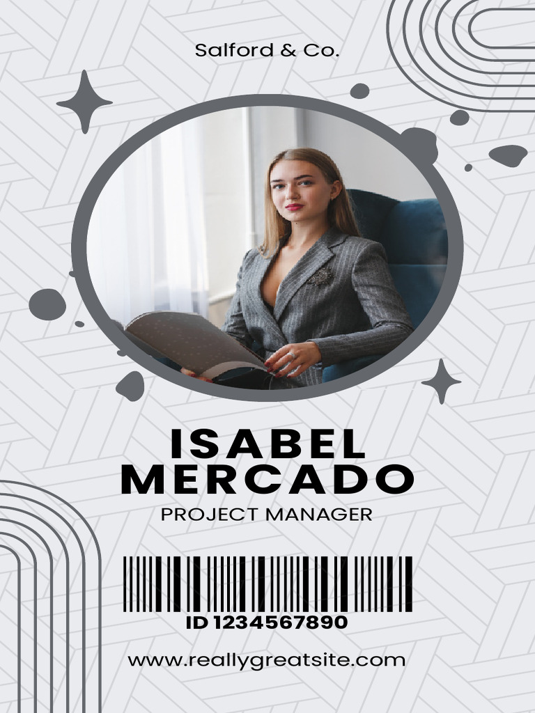 White and Grey Abstract ID Card | PDF | Technology & Engineering