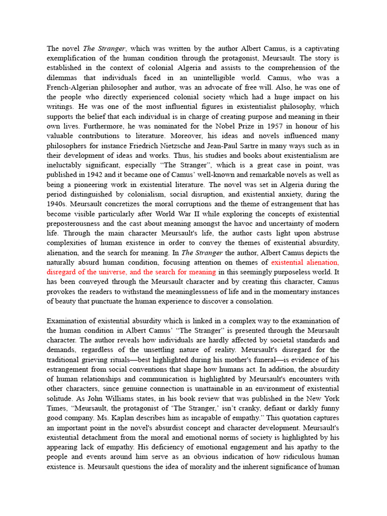 Albert Camus | PDF | Existentialism | Albert Camus
