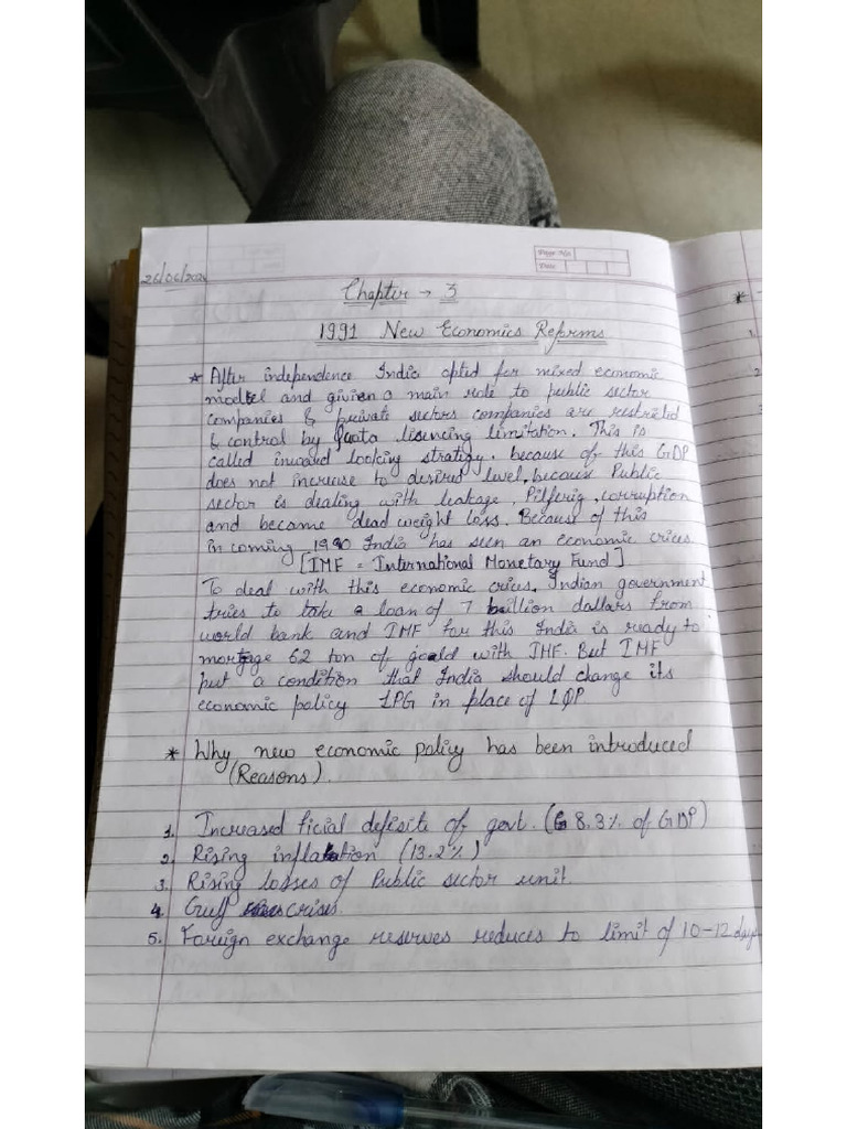 chapter 3 Indian eco | PDF