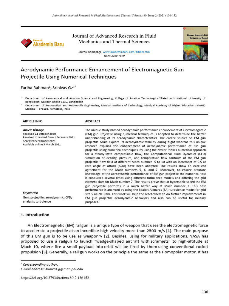 Aerodynamic Performance Enhancement of E | PDF | Fluid Dynamics ...