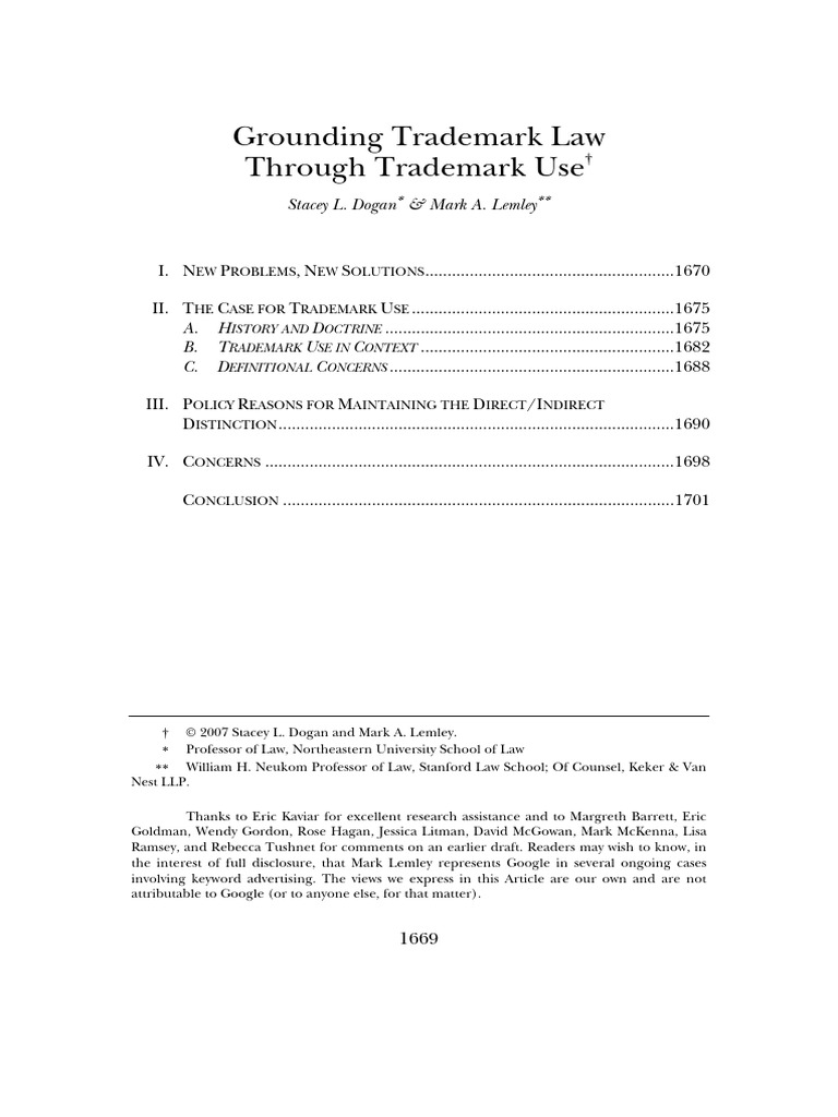Ley de Marcas y Su Uso | PDF | Intellectual Property Law | Civil Law ...