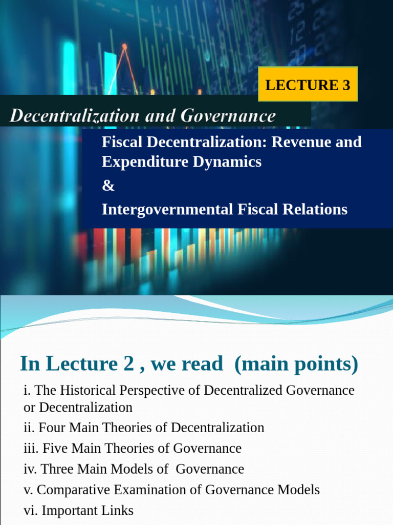 Lecture 3 Decentralization and Governance | PDF | Taxes | Government ...