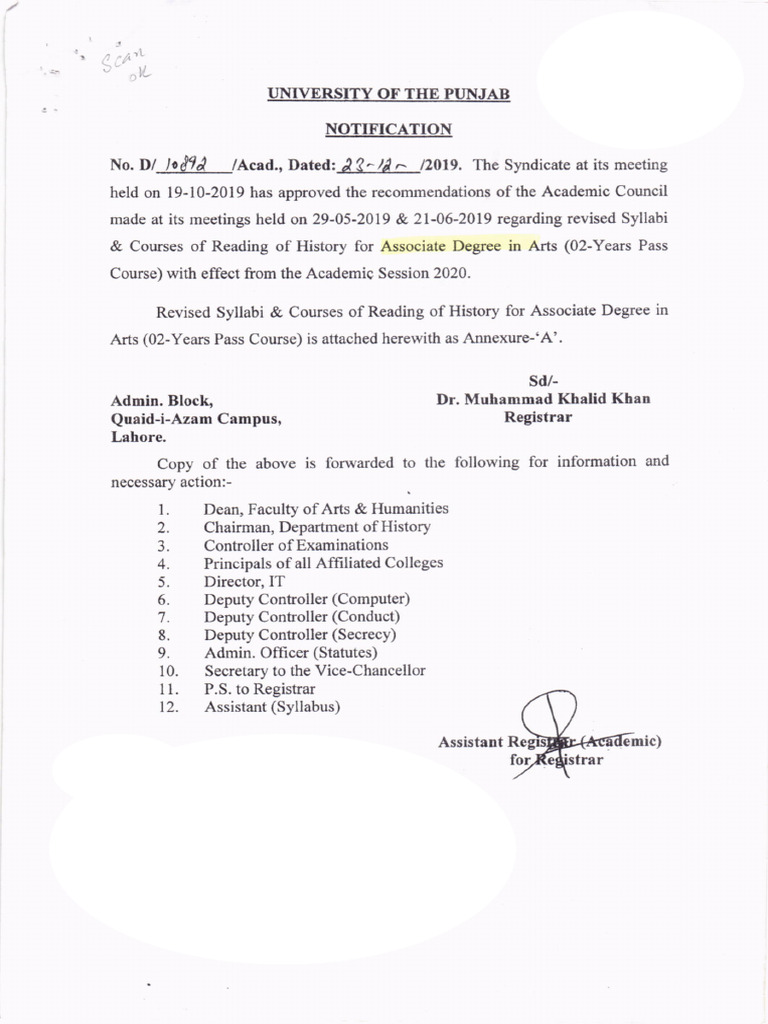 Revised History Syllabi for Arts Degree | PDF | Mughal Empire | Caliphate