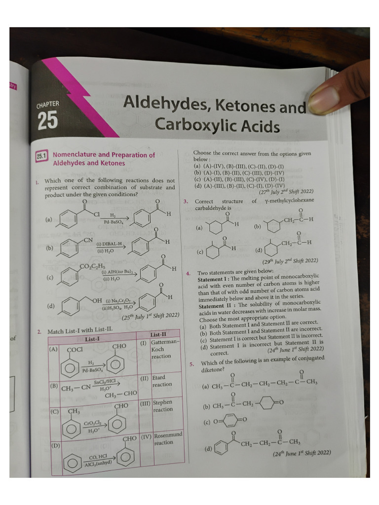 Aldehyde Ketone Carboxylic | PDF
