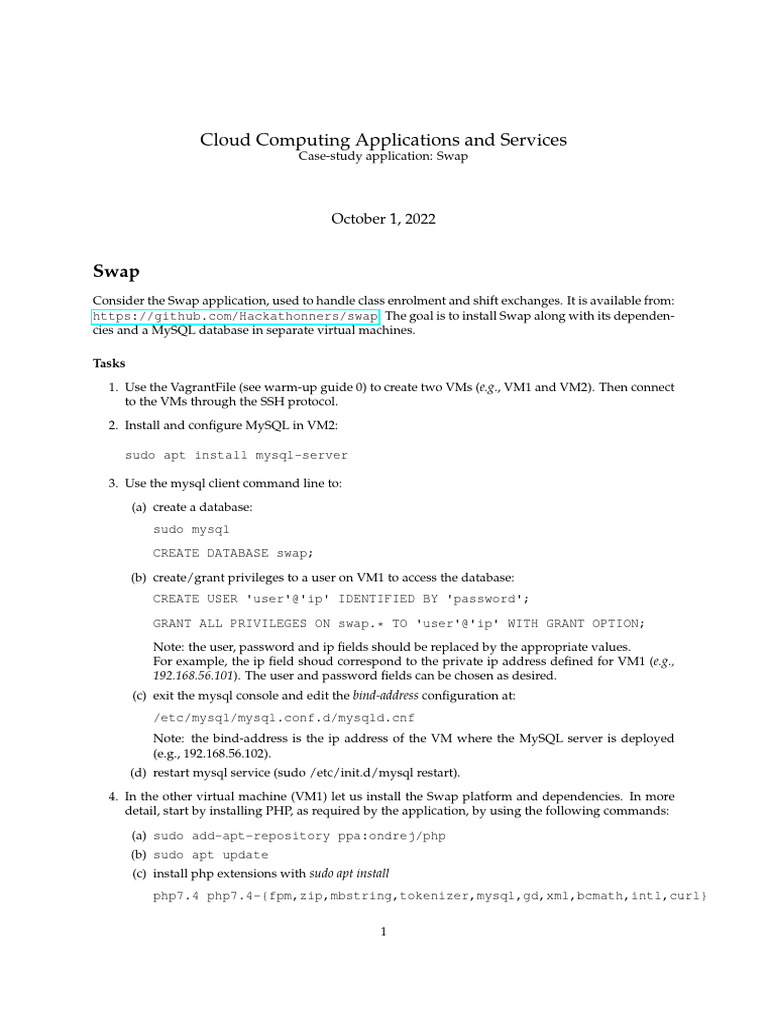 Guide 1 | PDF | Virtual Machine | Php