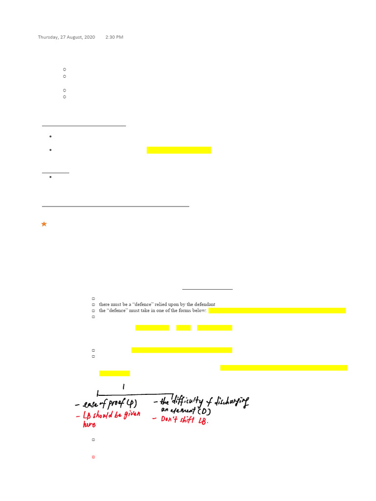 Evidence Law Burden of Proof | PDF | Burden Of Proof (Law ...