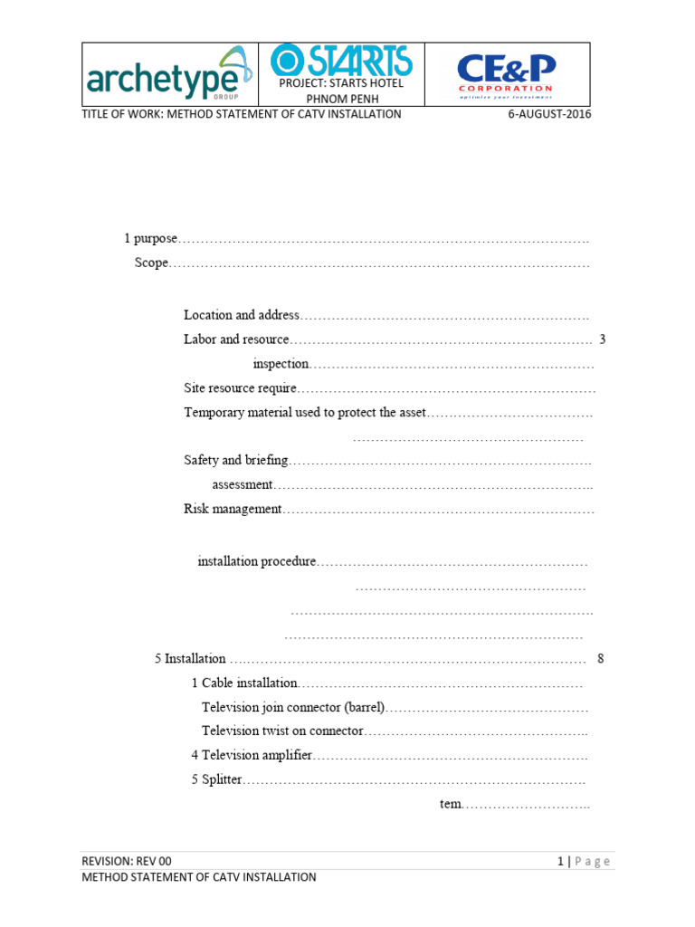 CATV Installation | PDF | Cable Television | Welding