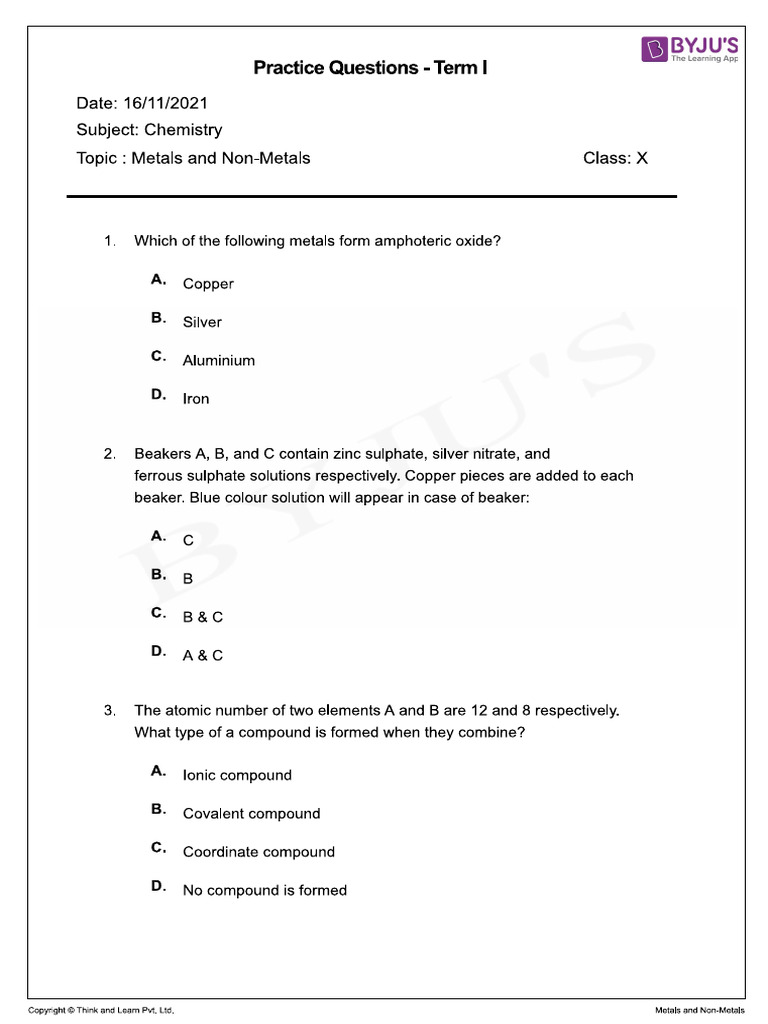 MCQ Questions | PDF