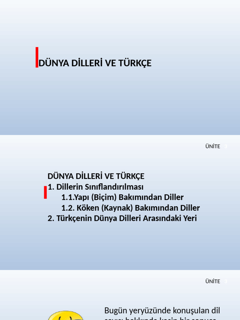 Dunya Dilleri Ve Turkce | PDF