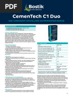 Technical Data Sheet - BOSTIK Rugby Original | PDF | Adhesive | Materials