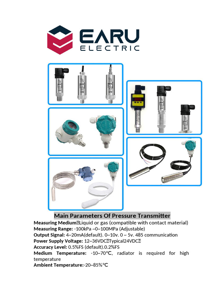Liquid Level Transimitter English Manual | PDF