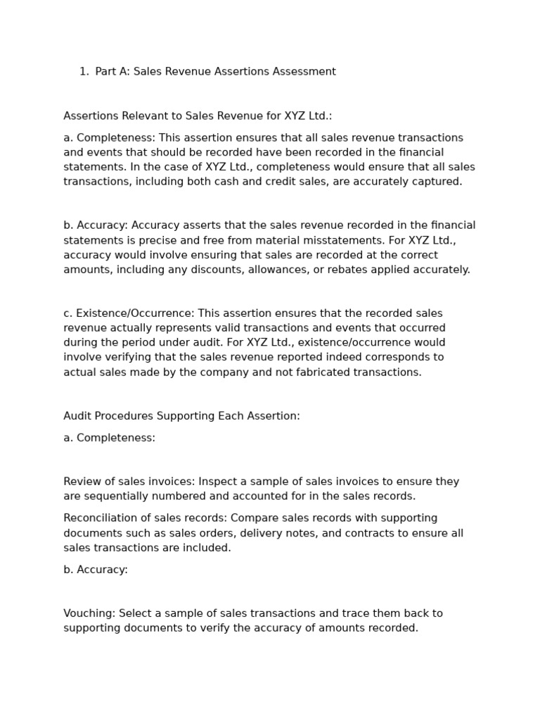 Auditing Case Study | PDF | Audit | Internal Control