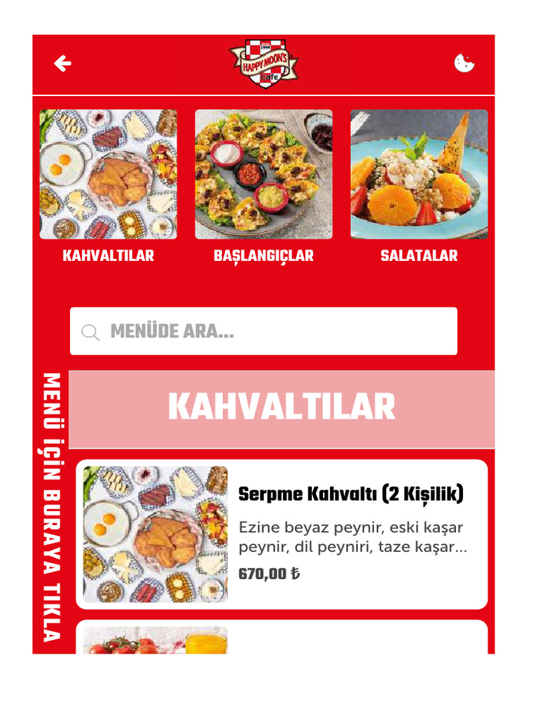 Happy Moons Menü | PDF