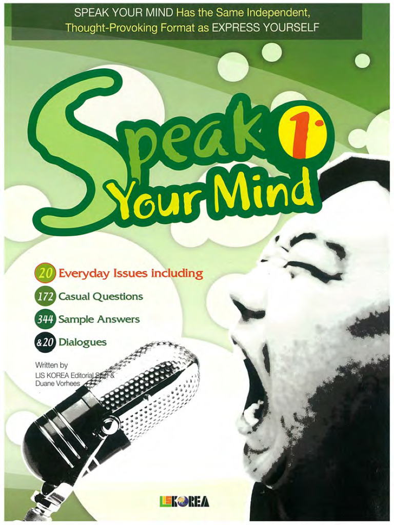 Speak Your Mind 1 | PDF